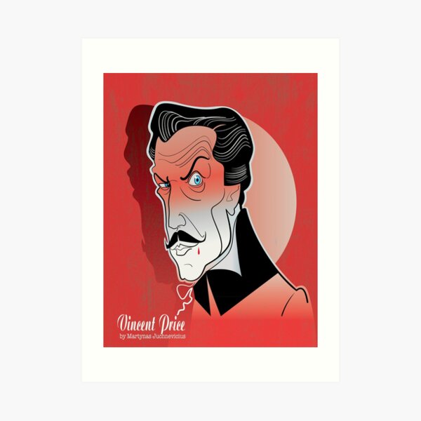 "Vincent Price" Art Print for Sale by groovyart | Redbubble
