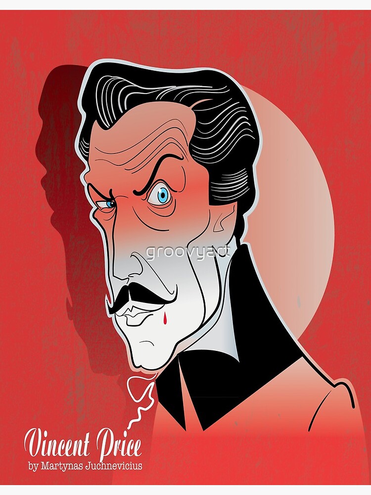 "Vincent Price" Art Print for Sale by groovyart | Redbubble