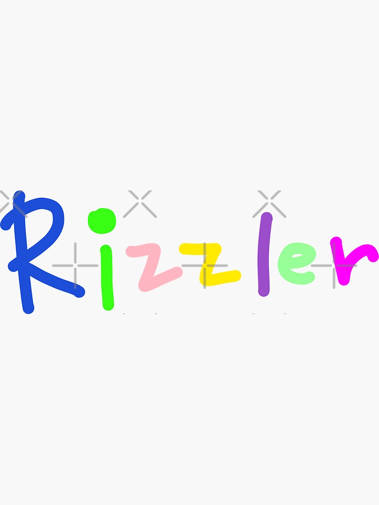"Rizzler" Sticker for Sale by Sharetogether | Redbubble
