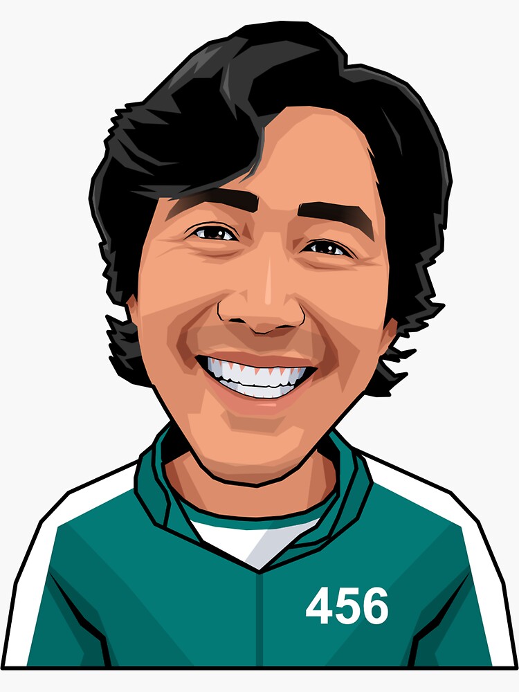 "Seong Gi-hun Squid Game" Sticker for Sale by JWOODZ92 | Redbubble