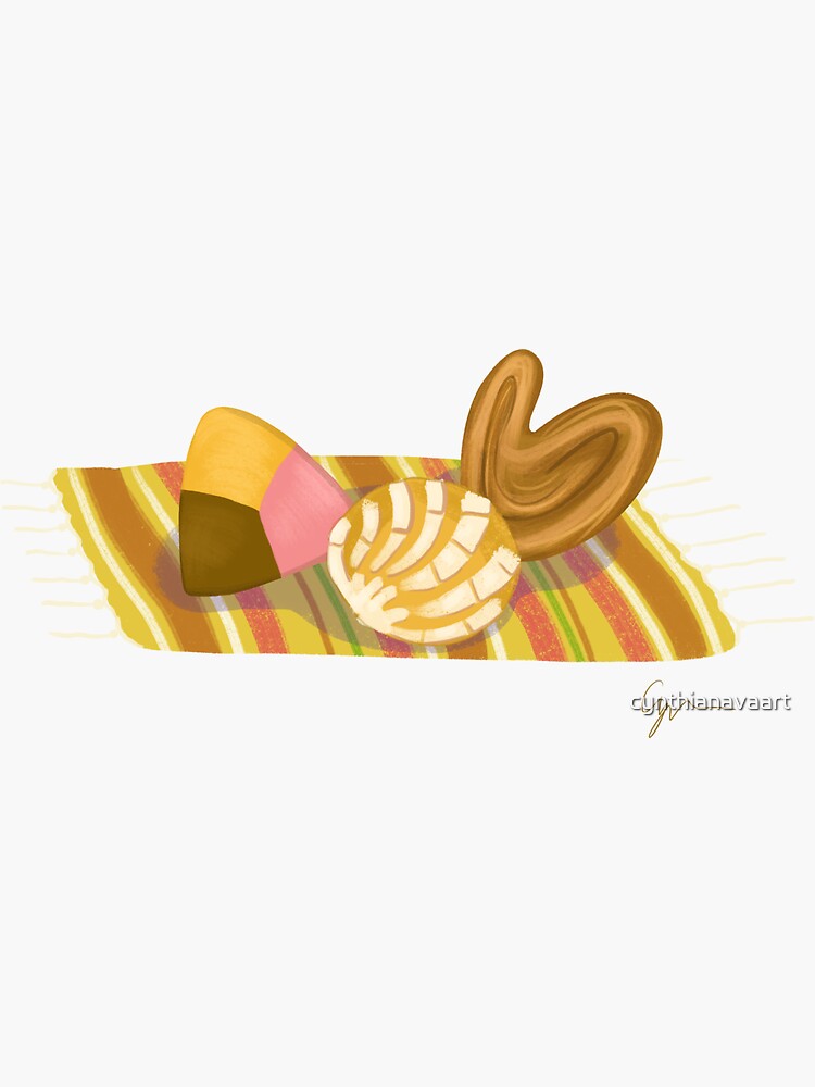 "Pan Dulce" Sticker by cynthianavaart | Redbubble