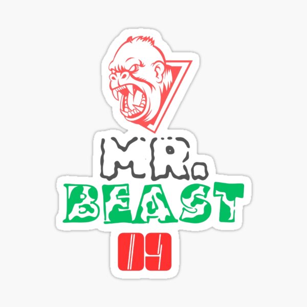 "MR.BEAST" Sticker for Sale by saktiprakash | Redbubble