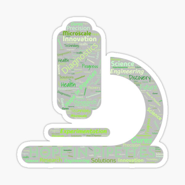 "Hope in Pipettes, Biomedical Engineers" Sticker for Sale by Tiszert ...