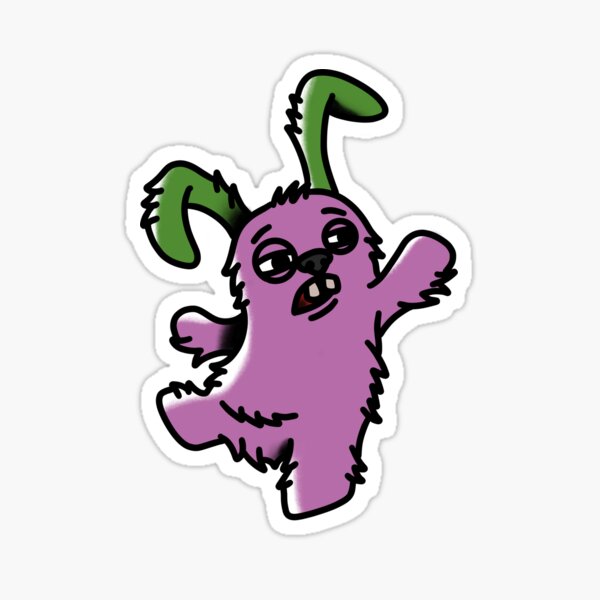 "fuggler rabbit" Sticker for Sale by vilecrocodilez | Redbubble