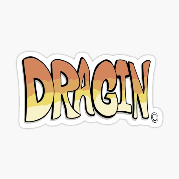 "Dragin logo" Sticker for Sale by Dragincomics | Redbubble