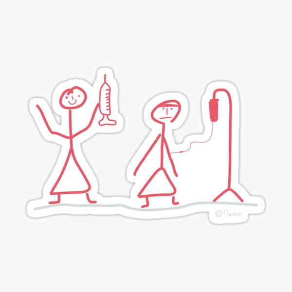 "Female doctor stroker helps patient to work profession" Sticker for ...