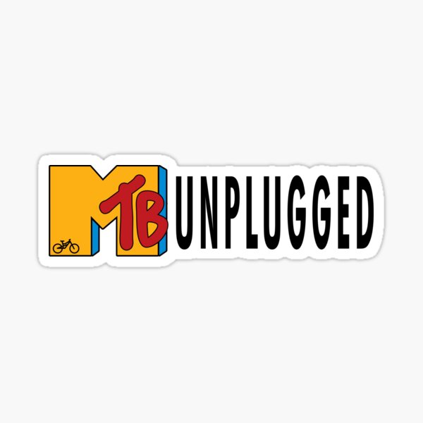 "MTB Unplugged: No Electricity, Just Pure Pedal Power" Sticker for Sale ...