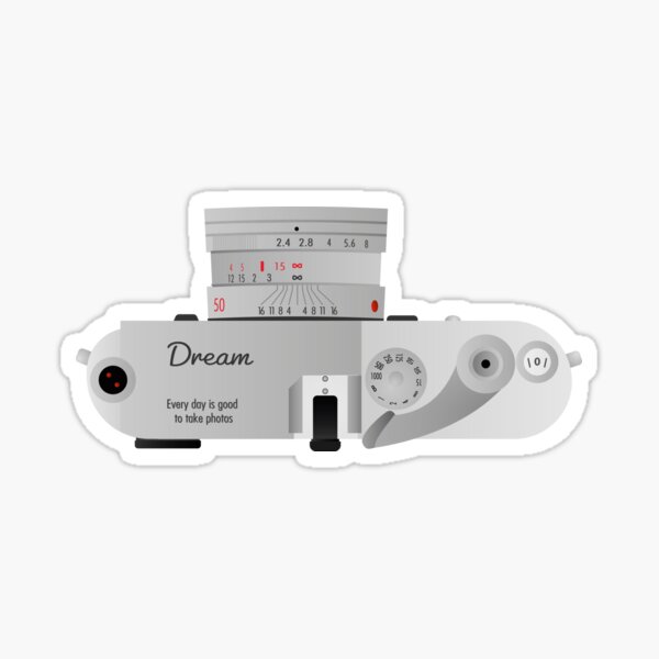 "The dream camera. Leica" Sticker by Antoine Marineau Bélanger | Redbubble