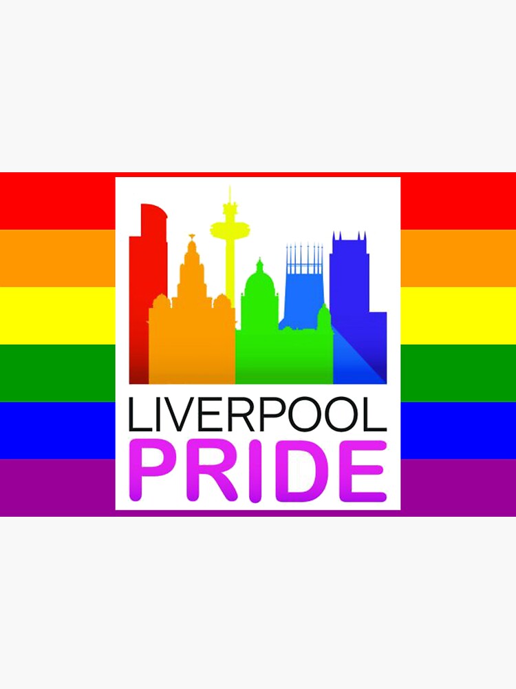 "Liverpool Gay Pride - Liverpool LGBT - Liverpool Rainbow Flag" Sticker ...