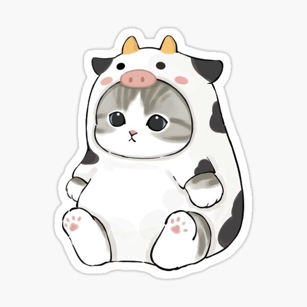 "Mofusand - Cow" Sticker for Sale by penny555 | Redbubble