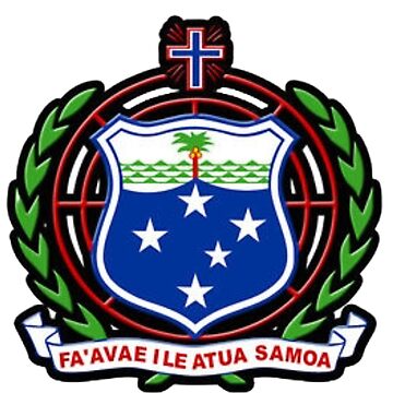 " "SAMOAN" CREST " Sticker for Sale by justTandI | Redbubble