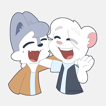 "SKZ SKZOO Hyunjin Jiniret & Bangchan Wolfchan" Sticker by joyusunn | Redbubble
