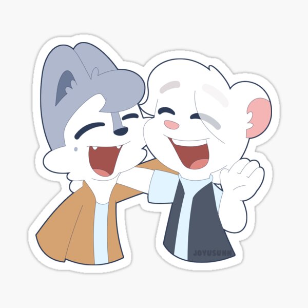 "SKZ SKZOO Hyunjin Jiniret & Bangchan Wolfchan" Sticker by joyusunn ...