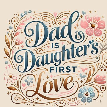 "Dad is daughter first love design in an attractive and cute way ...