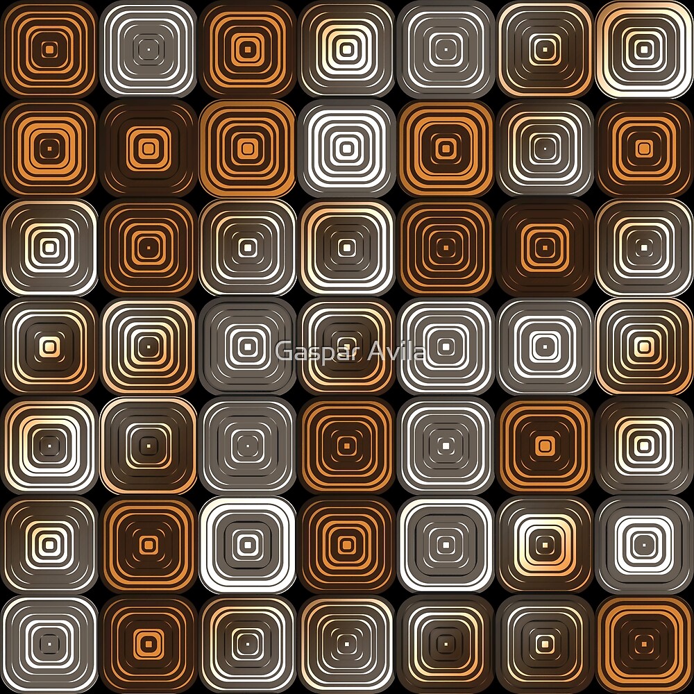 "Geometric chocolate pattern" by Gaspar Avila | Redbubble