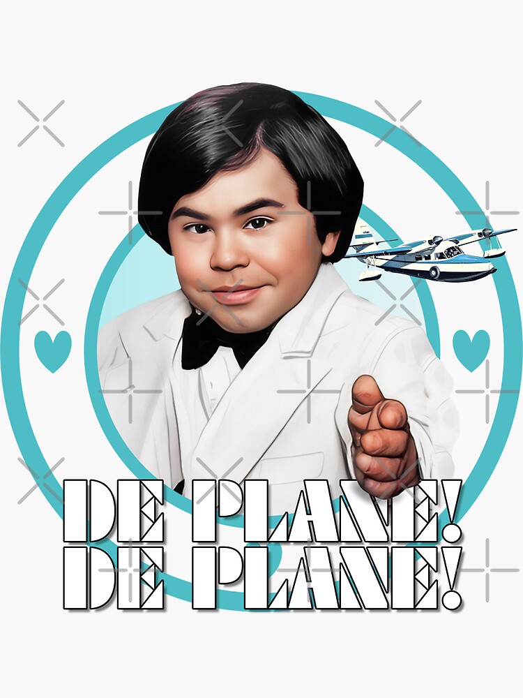 De Plane De Plane Fantasy Island Sticker For Sale By Ourkid