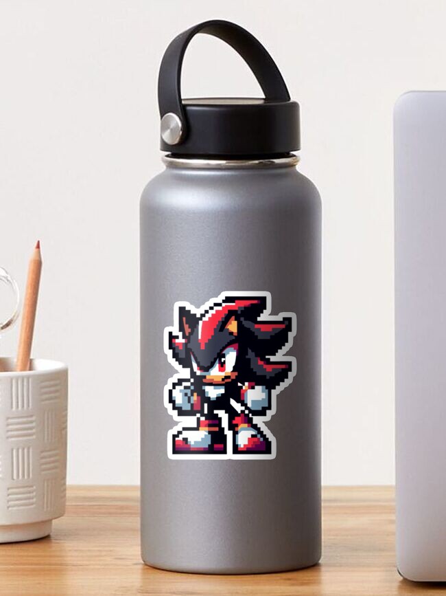 "Pixel Shadow the hedgehog, Sonic the hedgehog" Sticker for Sale by ...