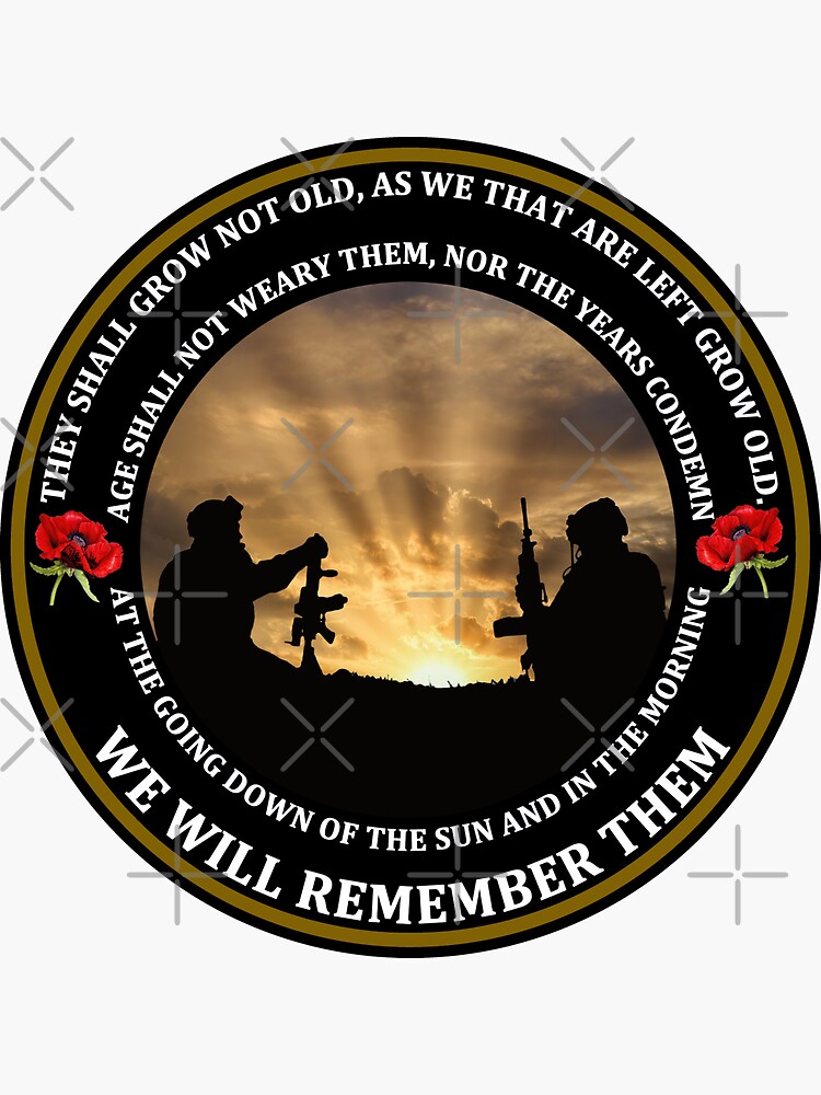 "Remembrance day. Lest we forget. Soldier. British army." Sticker for ...