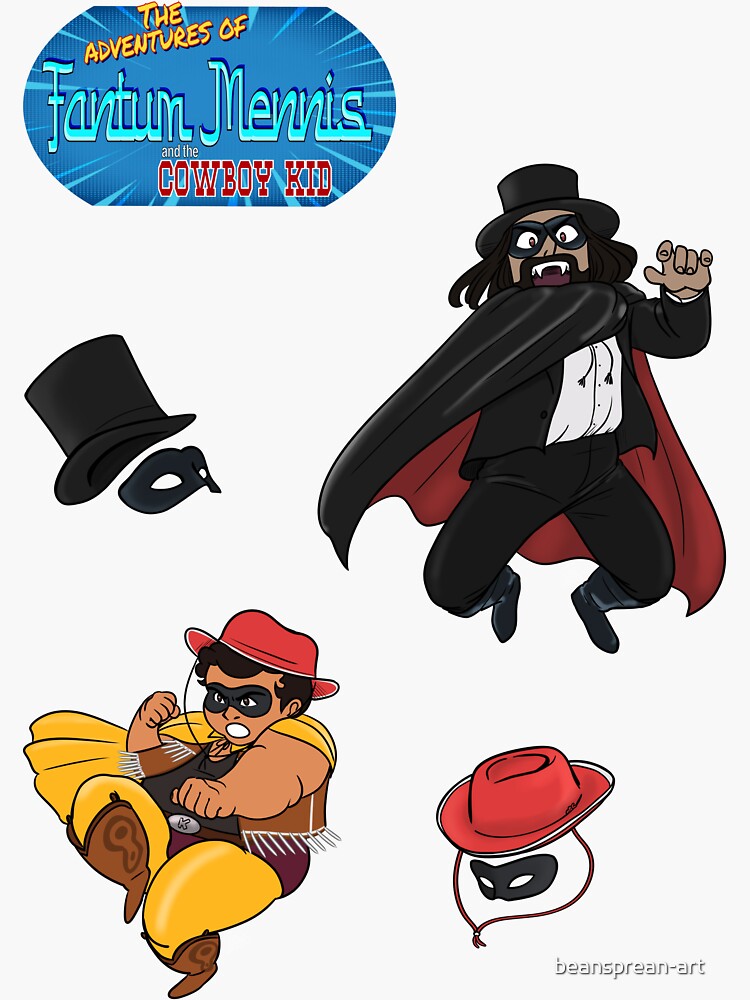 "Fantum Mennis and the Cowboy Kid Sticker Pack" Sticker for Sale by ...