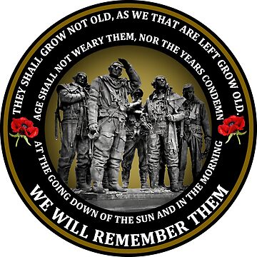 "RAF Bomber command Remembrance day Lest we forget." Sticker for Sale ...