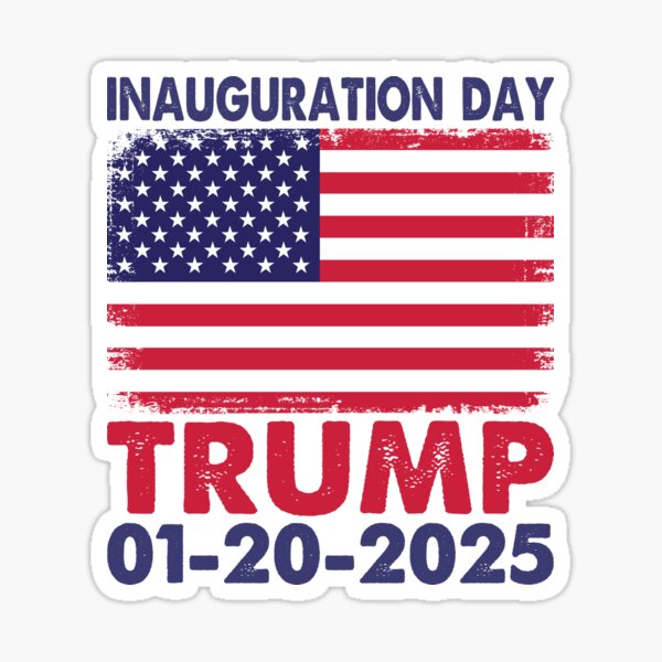"Donald Trump 47th President Inauguration 2025 Shirt" Sticker for Sale ...