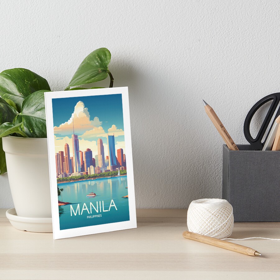"MANILA" Sticker for Sale by MarkedArtPrints | Redbubble