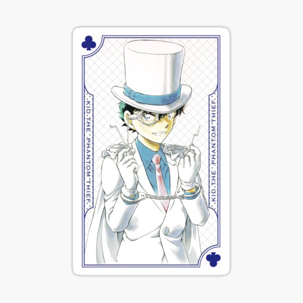 "Magic Kaito Edit - Kaito Kid Playing Card!" Sticker for Sale by ...