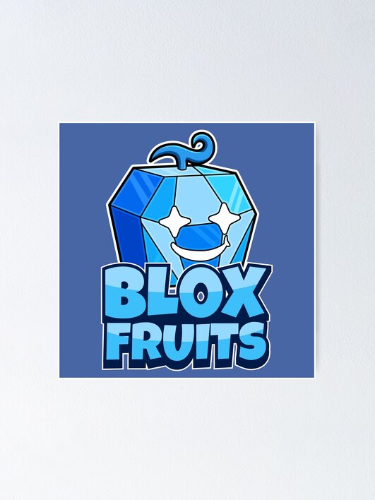 "Blox Fruits Diamond Fruit Roblox Character" Poster for Sale by ...