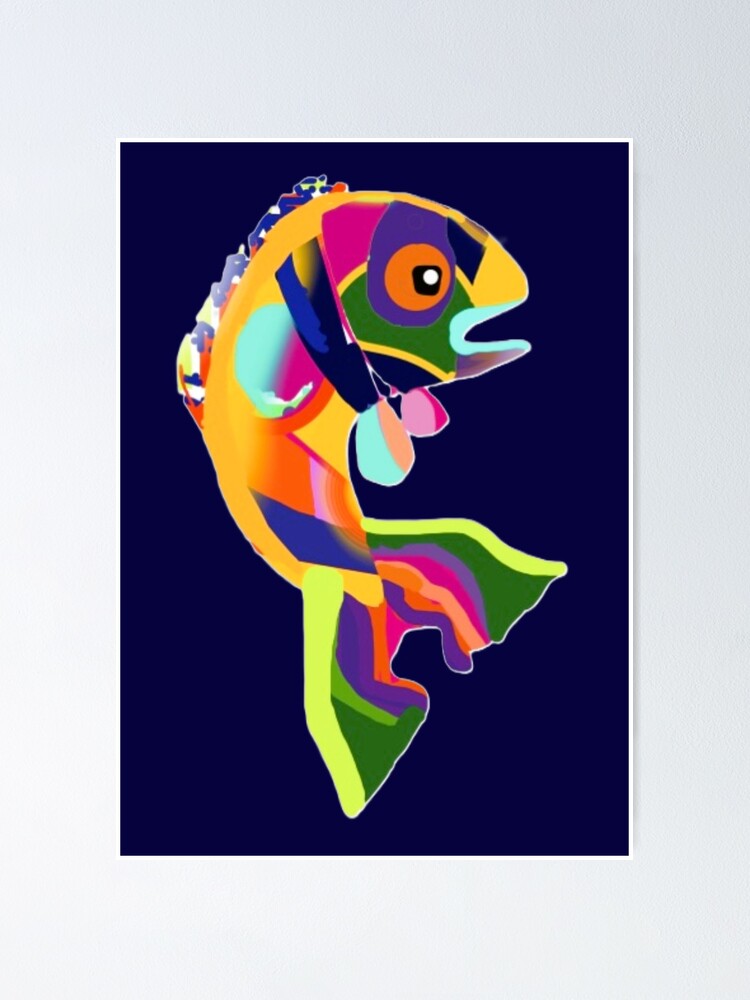 "Fish Bright Abstract Sea Life" Poster for Sale by kel72 | Redbubble
