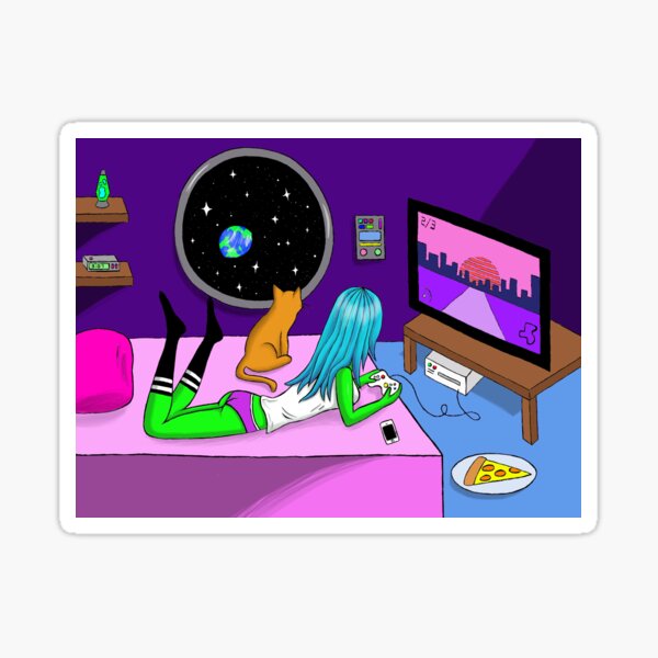Alien Girl Sticker By Kayladickerson Redbubble