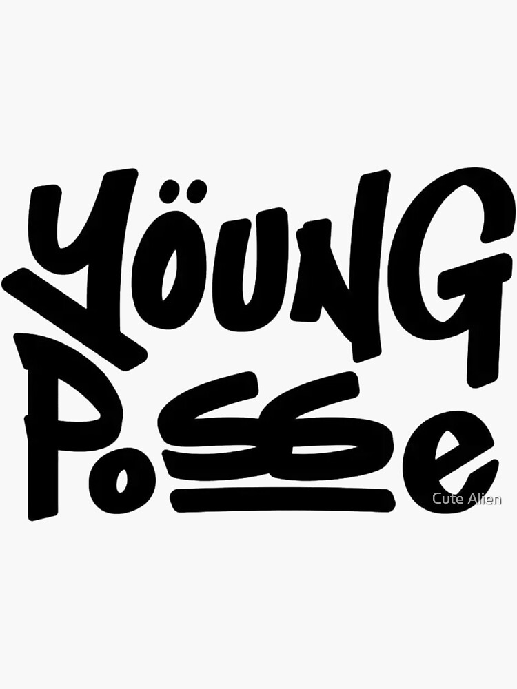 "Young Posse Sticker" Sticker for Sale by Tauandesign | Redbubble