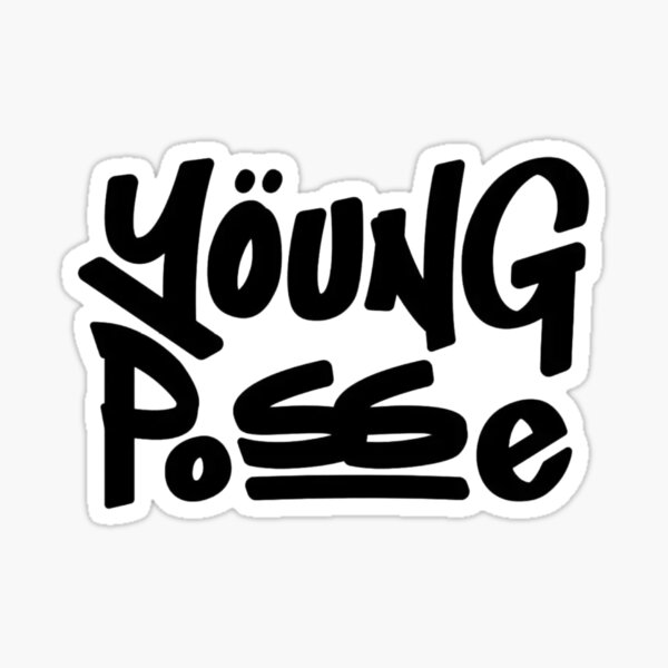 "Young Posse Sticker" Sticker for Sale by Tauandesign | Redbubble