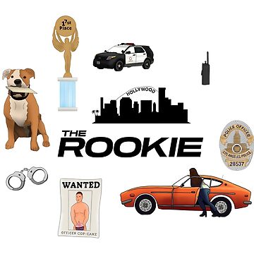 "The Rookie" Sticker for Sale by lenasdooodles | Redbubble