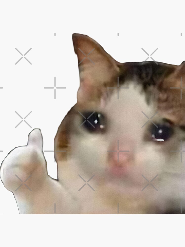 "Daijobu Cat" Sticker for Sale by MindExpansion | Redbubble