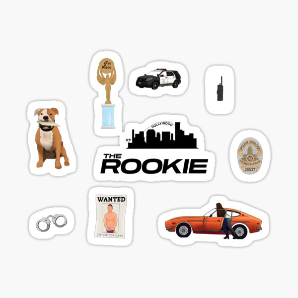 "The Rookie" Sticker for Sale by lenasdooodles | Redbubble