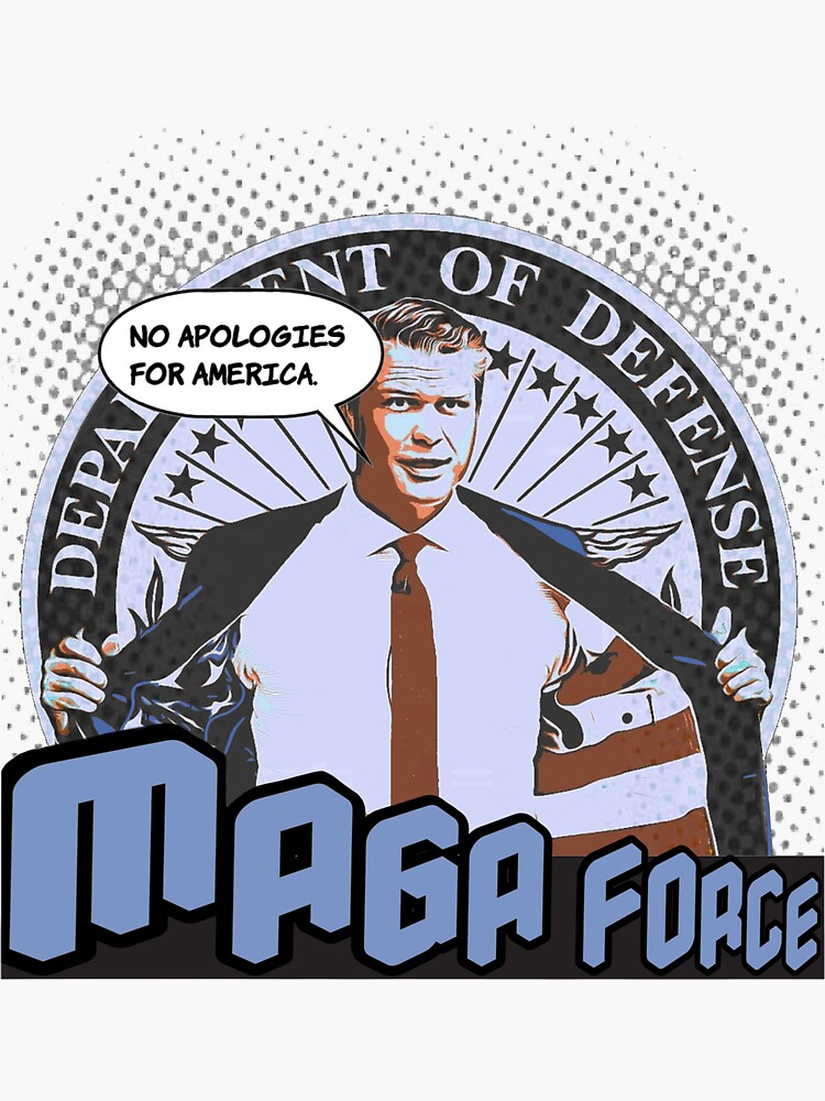 "Pete Hegseth MAGA Force" Sticker for Sale by joesturm325 | Redbubble