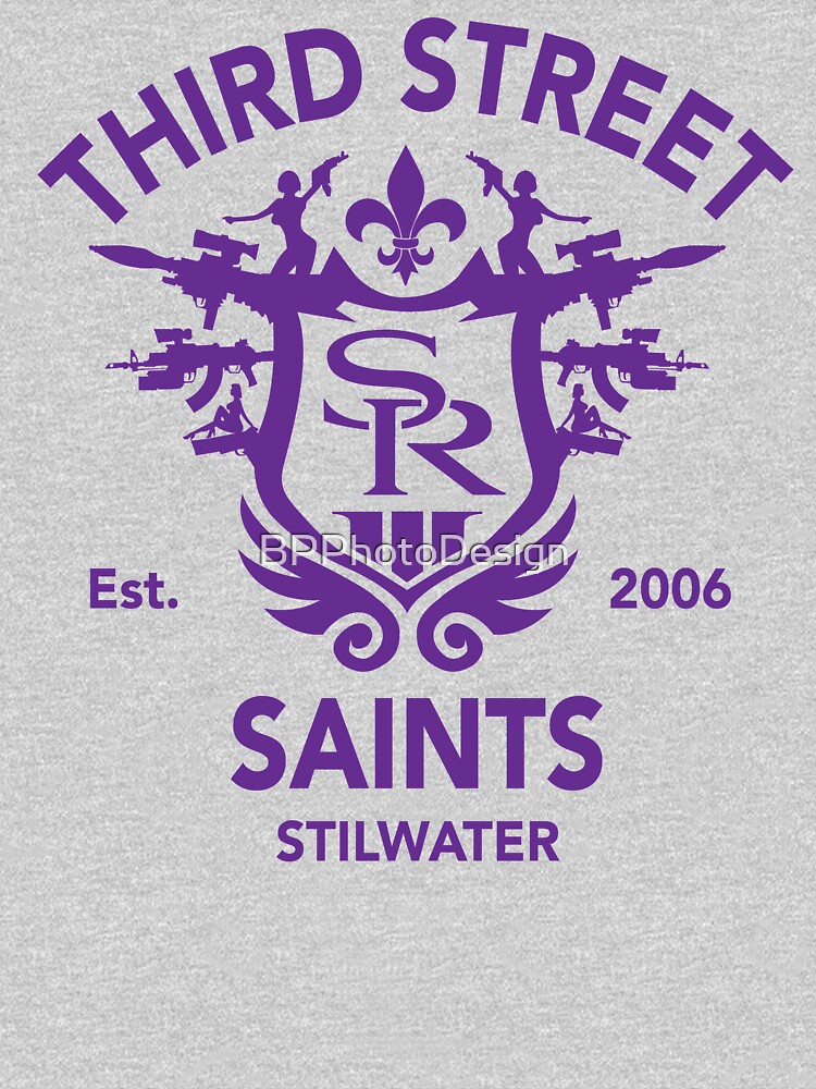 "Saints Row 3 Tribute Emblem Purple" T-shirt by BPPhotoDesign | Redbubble
