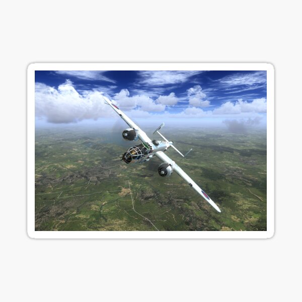 "North AmericanMitchell B-25J MKIII Metal" Sticker by marjanmencin ...