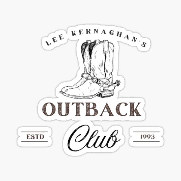 "Lee Kernaghan's Outback Club" Sticker for Sale by Isabella-carter ...