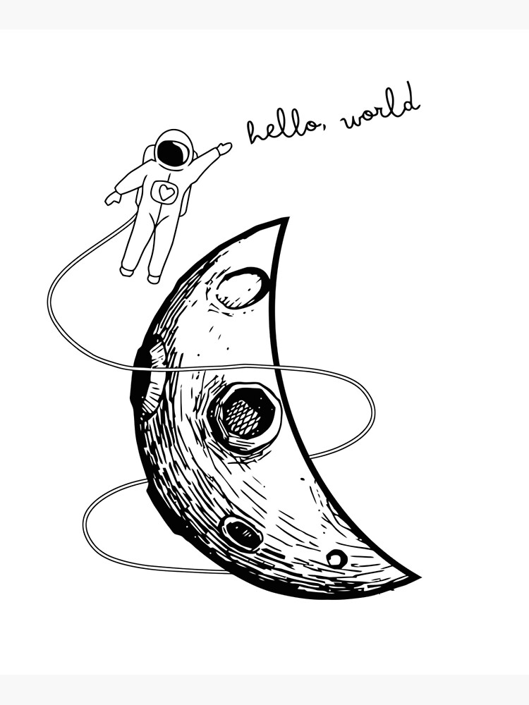 "Hello, world" Art Print for Sale by noreu | Redbubble