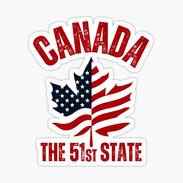 "Canada 51st state" Sticker for Sale by Kkatarynka | Redbubble
