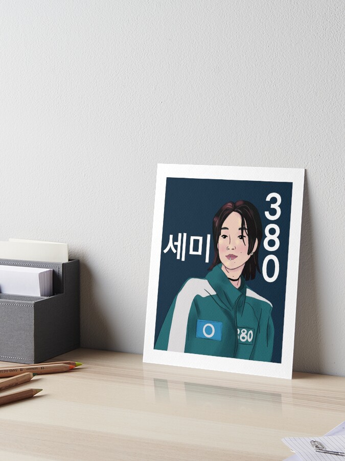 "Squid game season 2 - Se-mi - Player 380" Art Board Print for Sale by ...