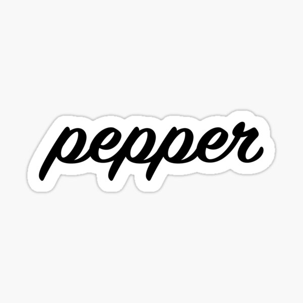 "pepper" Sticker for Sale by At349ks3d | Redbubble