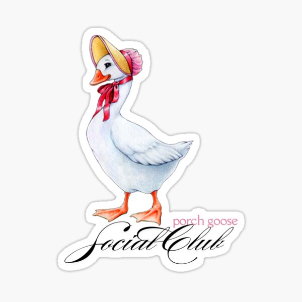 "Fancy Goose" Sticker for Sale by jumpjoycheer | Redbubble