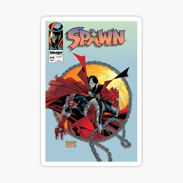 "Original Cover of Spawn Issue #24" Sticker for Sale by thew0lf0fcrypt0 ...