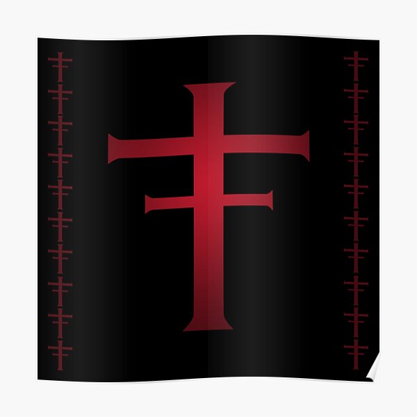 "double cross" Poster for Sale by littlebelldesig | Redbubble