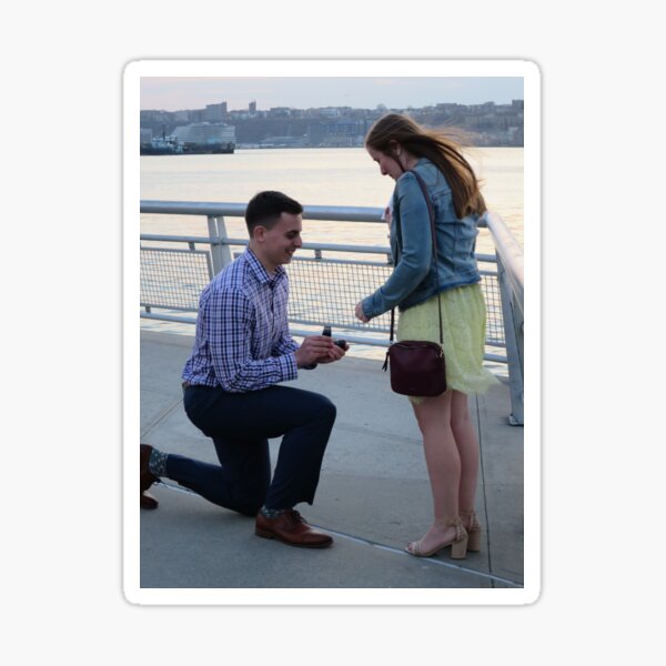 "Will you Marry me?" Sticker by BOBBYBABE | Redbubble