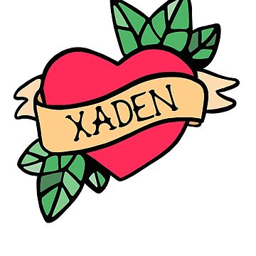 "Xaden " Sticker for Sale by arielcadoff | Redbubble