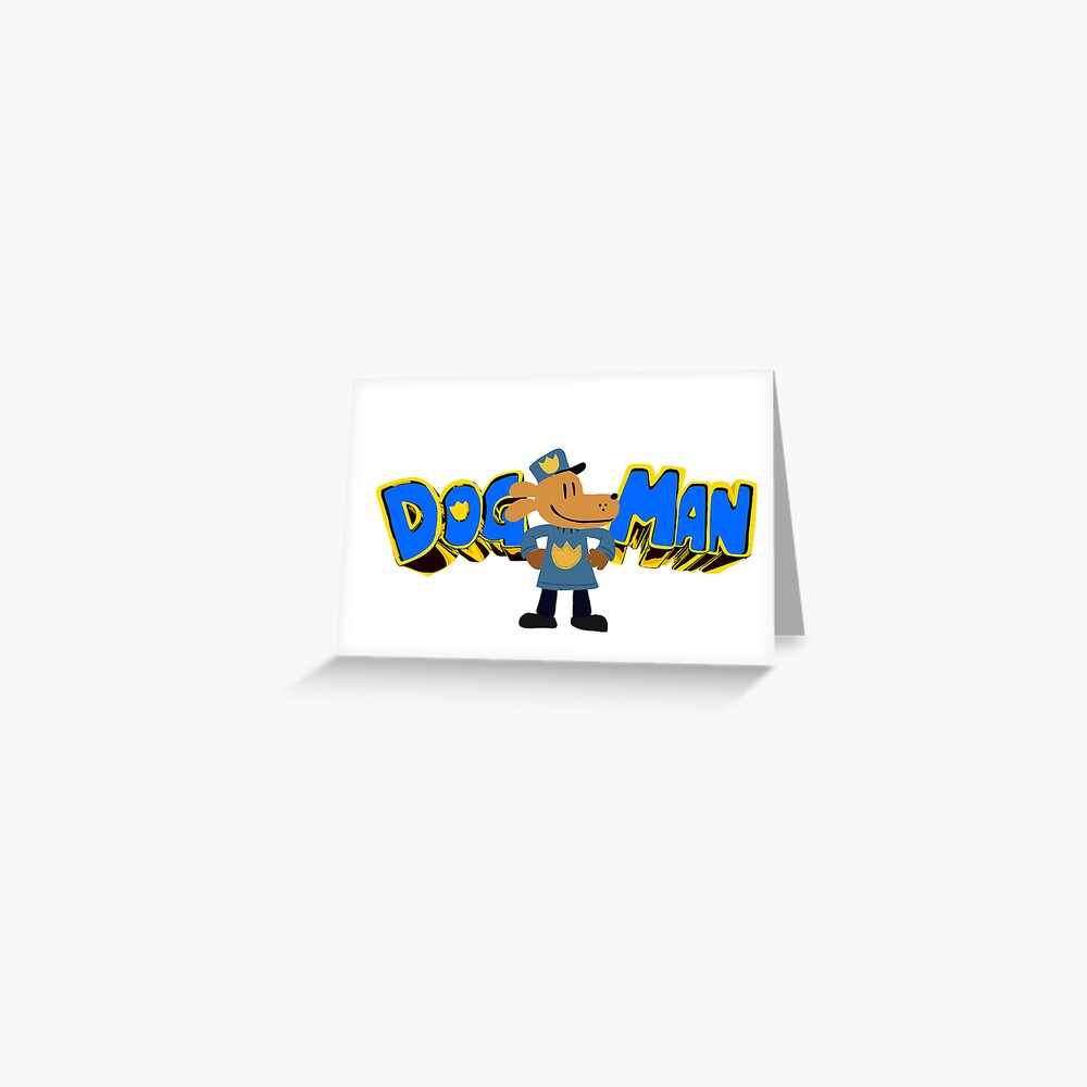 "DOG MAN Cartoon Sticker" Sticker for Sale by bored2020 | Redbubble