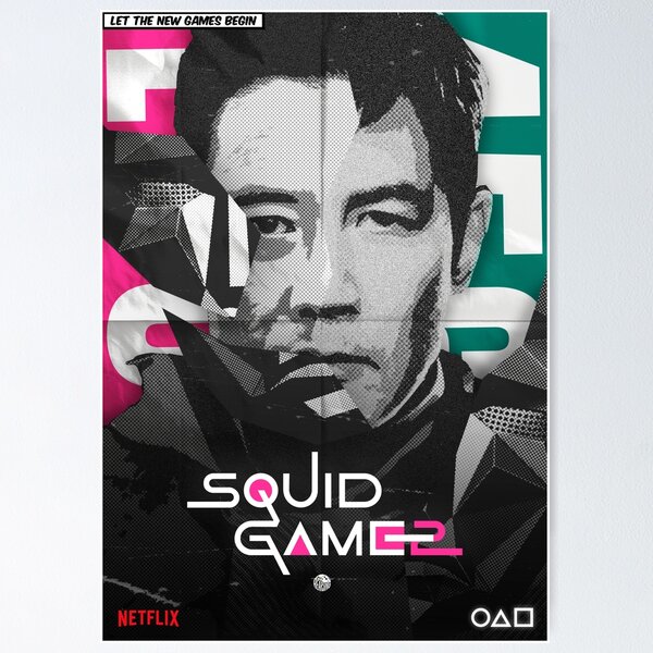 "Squid Game 2 Seong Gi Hun Front Man Lee Jung Jae Poster" Poster for ...